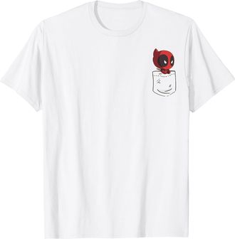 MARVEL Deadpool Chibi Faux Pocket T-Shirt