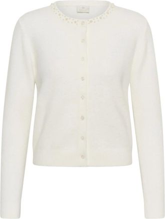 Kaffe Femme, Pulls, Blanc, Taille: 36 FR Gilet Selly