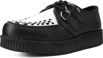 T.U.K. Vegan Viva Low Creeper - Herren & Damen Schuhe - Farbe Black and White TUKskin - Größe EU36