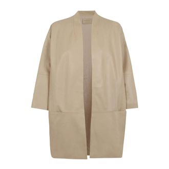 Cortana Oversized Straight Jacket - - Jackets - Damen - Beige - M