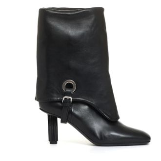 AGL Agl, Femme, Chaussures, Noir, Taille: 37 1/2 EU Bottines noires avec détail replié