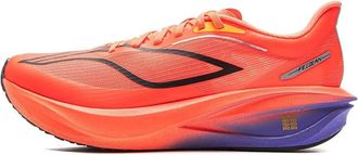 Li-Ning Männer Laufschuhe Boom Fiber Reflektierende Leichte Atmungsaktive Racing Sneakers FEIDIAN 5 Challenger ARMV001 Fluoreszierendes Orange EU 41 2/3