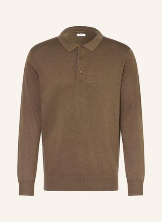 Paul Paul Strick-Poloshirt braun