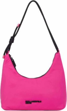 Karl Lagerfeld WomenS, Cord Nylon Shoulder Bag, Very Berry, One size