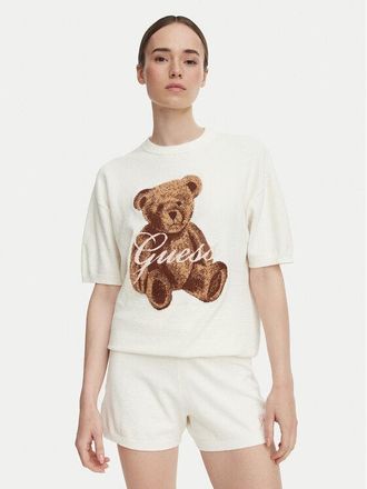 Guess T-Shirt O6BR03 Z1145 Creme Regular Fit