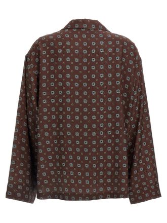 Moschino Womens Brown Silk Blouse