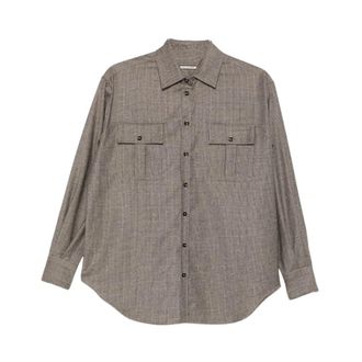 Tagliatore Hemd aus Schurwolle - - Blouses & Shirts - Damen - Braun - 2XL