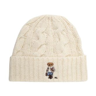 Polo Ralph Lauren Bonnet en laine - Femme - Accessoires - Beige - Taille: ONE Size