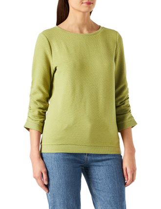 Tom Tailor Damen Sweatshirt mit Raffarm
