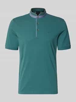 Bugatti Regular Fit Poloshirt mit Stehkragen und Logo-Stitching
