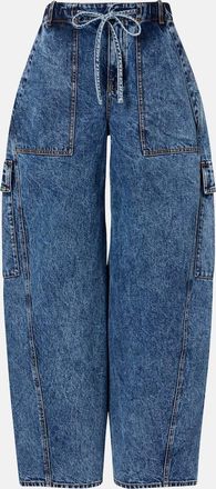 Alaia Ala&iuml;a Barrel Jeans