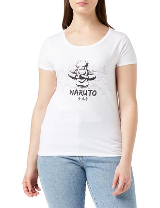 Cotton Division Naruto Damen Wonarutts001 T-Shirt, wei&szlig;, M