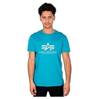 Alpha Industries Alpha Industries Alpha Indutries Basic Shirt pour Homme, Opaque, Blue Lagoon