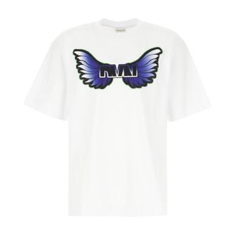 Dries Van Noten L&auml;ssiges Baumwoll-T-Shirt f&uuml;r M&auml;nner - - Tops - Herren - Wei&szlig; - L