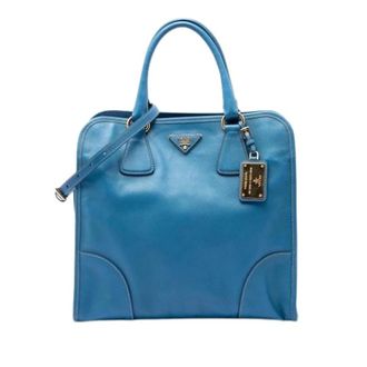 Prada Sac bandouli&egrave;re Saffiano Pre-owned - Femme - Pre-owned - Bleu - Taille: ONE Size
