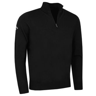 Callaway Herren 1/4 Zipped Merino Sweater m&auml;dchen Pullover, Schwarz (Negro 001), XX-Large