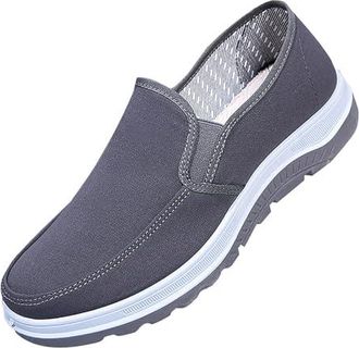 Generic Mocassins décontractés pour homme avec dessus - Chaussures de marche dété - Semelle souple - Légères et confortables - Respirantes - Pour les loisirs 