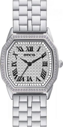 Invicta Wildflower 50078 Damenuhr - Quarzwerk - Edelstahl mit silbernem Zifferblatt - 27 mm