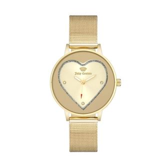 Juicy Couture Femme, Accessoires, Jaune, Taille: ONE Size Montre Femme Dorée Bracelet Métal