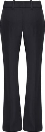 Alexander McQueen Flared Acetate Trousers - Black