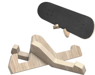 Generico Skateboard-Montage, Wandmontage, Skateboard-Abdeckung, 1 Paar Skateboard-Regale aus Holz, Skate Mure Wall | Snowboard Teile f&uuml;r Hochzeiten, Geburtstag