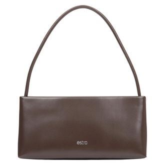 Estro & Luminara Femme, Sacs, Brun, Taille: ONE Size Sac bandouli&egrave;re en cuir