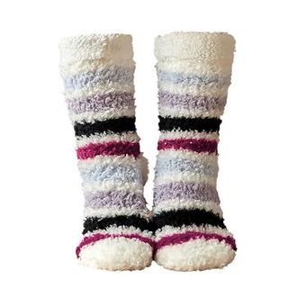 Generic Chaussettes dhiver chaudes et &eacute;paisses pour femme - Chaussettes de lit non pelucheuses pour femme et fille - Pour int&eacute;rieur et ext&eacute;rieur - Chaussures 