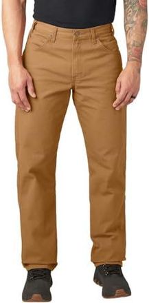 Dickies Relaxed Fit Straight-Leg Duck Carpenter Jean Pantalon, Marron (Rinsed Brown Rbd), 30W x 32L Homme
