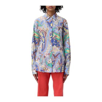 Etro Femme, Blouses et Chemises, Multicolore, Taille: 38 FR Blouse en soie &agrave; imprim&eacute; papillon