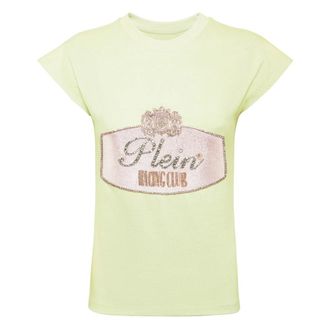 Philipp Plein Femme, Tops, Vert, Taille: 42 FR Jersey Tank Top Cars Racing