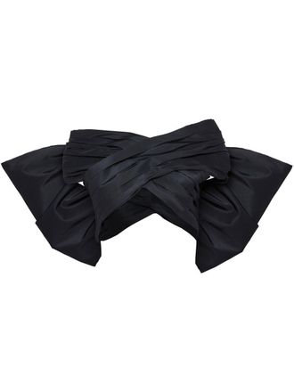 Carolina Herrera Schulterfreies Cropped-Top - Schwarz