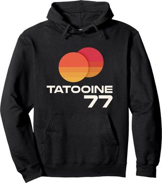 Star Wars Tatooine 77 Planet Zwei Sonnen Retro Pullover Hoodie