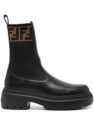 Fendi Klassische Stiefeletten - Schwarz