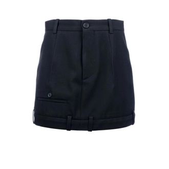 Balenciaga Deconstructed Mini Skirt - - Skirts - Damen - Schwarzk - XS