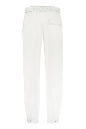 Bottega Veneta Mens Cotton Trousers White