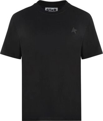 Golden Goose Femme, Tops, Noir, Taille: 42 FR T-shirt ras du cou en coton