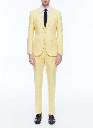 Fursac Costume ajust&eacute; en toile de coton - Taille 46 - Homme