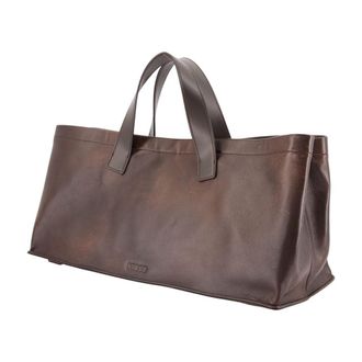 Staud Womens Port Bag Leather Brown Lambskin Handbags-purses