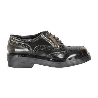 Strategia Vintage geb&uuml;rstete Leder-Low-Top-Schuhe - - Shoes - Damen - Schwarzk - 41 EU