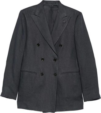 Lardini Femme, Vestes, Noir, Taille: 42 FR Veste Crois&eacute;e