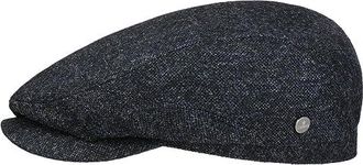 Lierys Casquette Dunlap Wool Driver Homme - Made in The EU Laine Gavroche avec Visiere, Doublure Hiver Automne-Hiver - XL (60-61 cm) Bleu Fonce