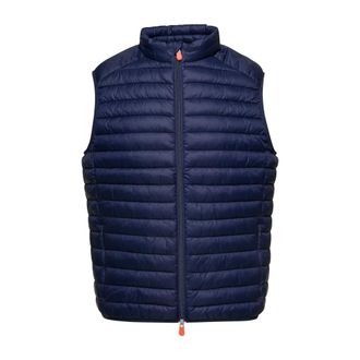 Save The Duck Blaue &auml;rmellose Pufferjacke - - Jackets - Herren - Blau - 2XS