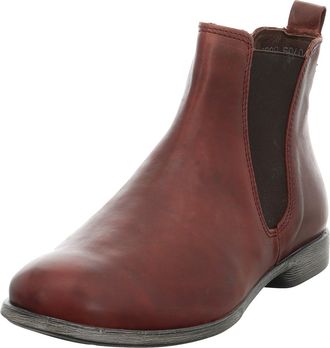 Think Think AGRAT Damen chromfrei gegerbte nachhaltige Chelsea Boot Stiefelette, Chianti 5040, 37.5 EU