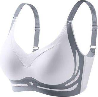 Generic Soutien Gorge Invisible Soutien Gorge sans Armature Brassiere Femme sans Armature De Classique Design &Eacute;paules D&eacute;nud&eacute;es sans Armature Ni Mousse Bretell
