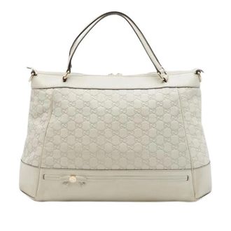 Gucci Pre-owned Cuir sacs-gucci - Femme - Pre-owned - Blanc - Taille: ONE Size