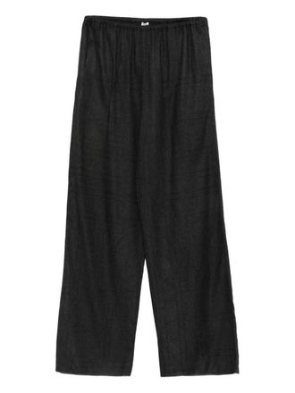 Toteme monogram flannel trousers - Grau