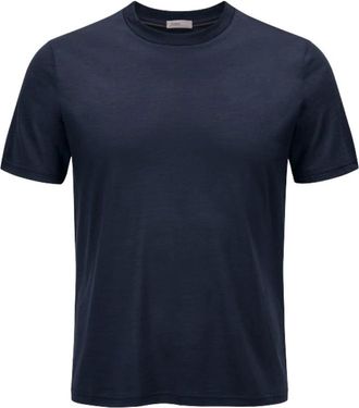 Herno Homme, Tops, Bleu, Taille: M T-shirt en laine