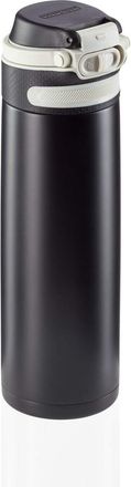 Leifheit Thermobecher Flip 600ml, Kaffeebecher 100% dicht, praktisches Öffnen mit einer Hand, Trinkbecher to go mit Filter für Wasser mit Obststücken, hält Get