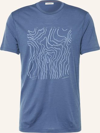 Icebreaker Funktionsshirt 150 Tech Lite Grt Hghts Aus Merinowolle blau