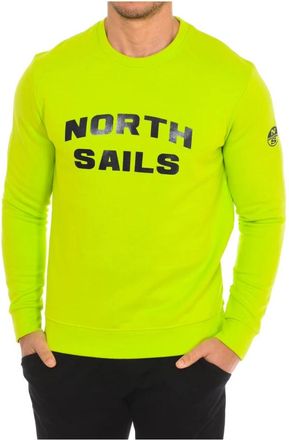 North Sails Gerippter Rundhalsausschnitt Pullover - - Sweatshirts & Hoodies - Herren - Gr&uuml;n - L